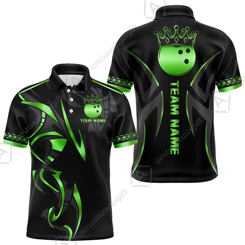 Custom Bowling Team Jerseys, Bowling Uniforms Quarter-Zip Polo, Bowlin ...