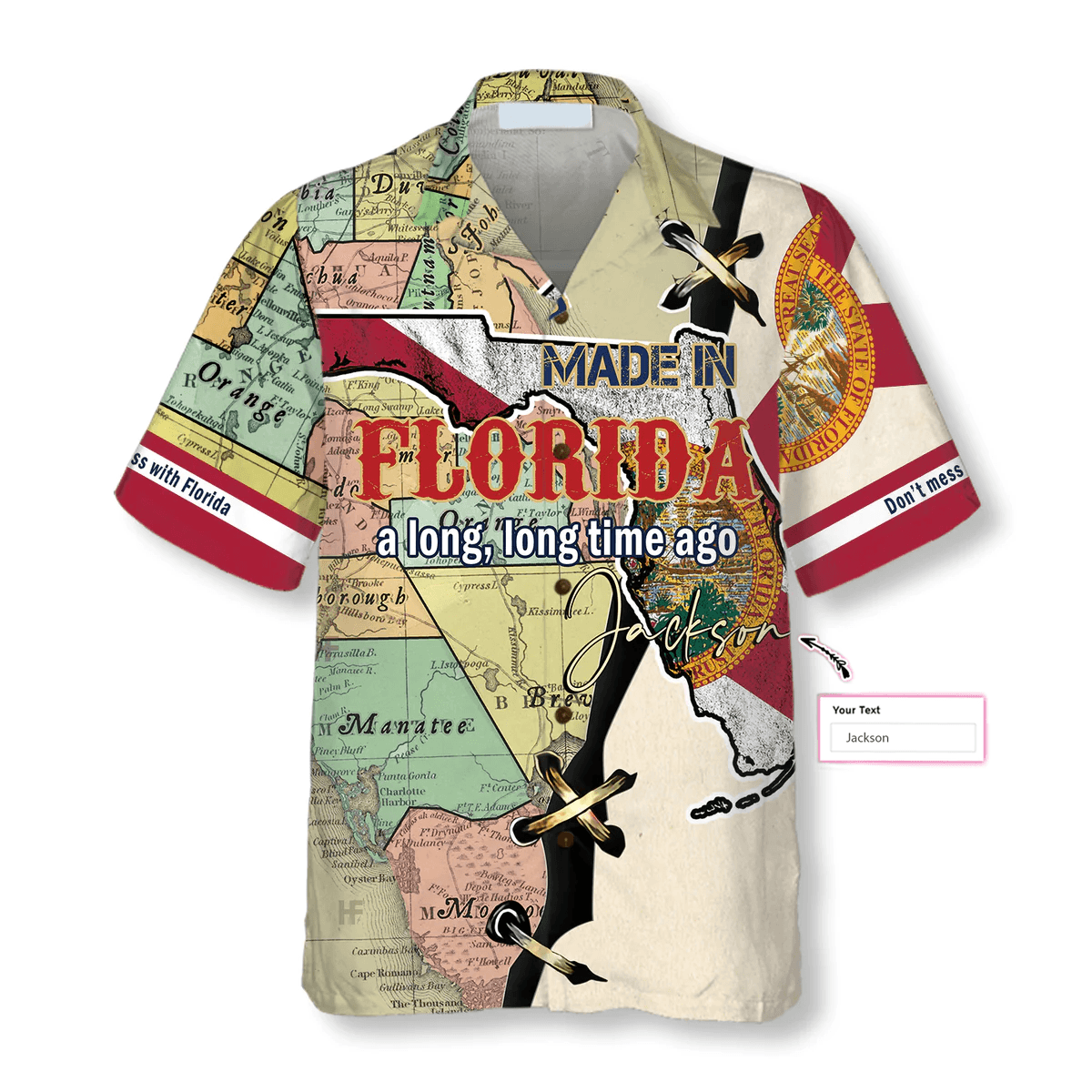 Made in Florida Custom Hawaiian Shirt - Made in Florida a long, long t ...