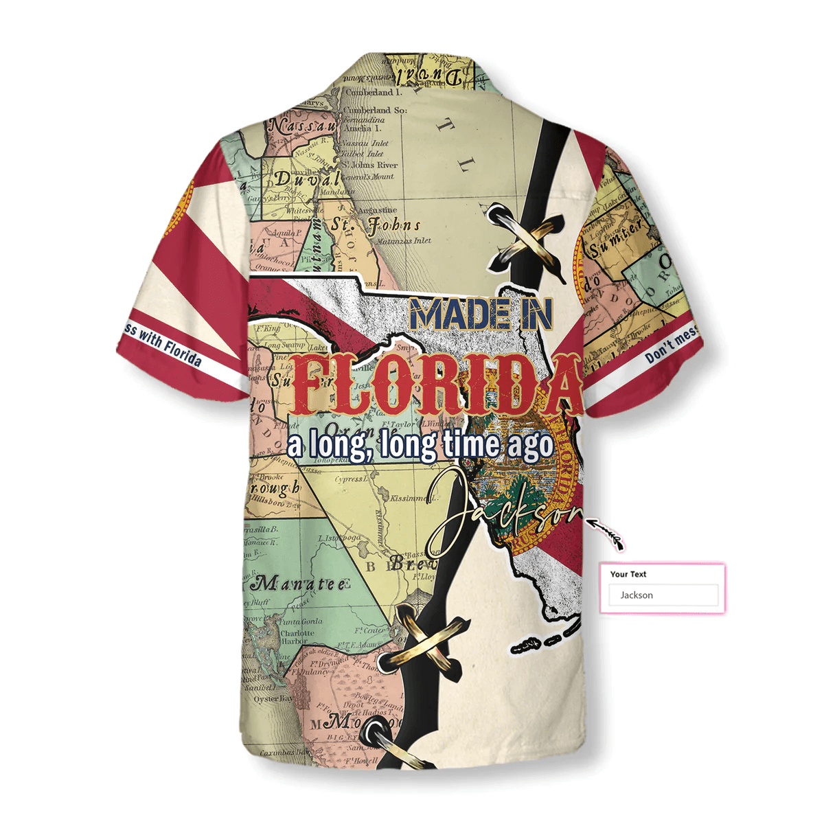 Made in Florida Custom Hawaiian Shirt - Made in Florida a long, long t ...